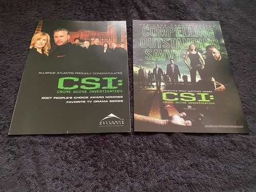 CSI: CRIME SCENE INVESTIGATION two Emmy ads cast, William Petersen ...