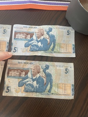 Jack Nicklaus Five Pound Note for sale | eBay