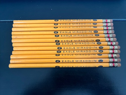 12 Vtg Eagle Mirado 174 2 1/2 True Medium Chemi-Sealed Unused Pencils in Box | eBay