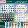 Art Latin Roman English Alphabet Letters Numbers 3D Nail Art Sticker 9 ...