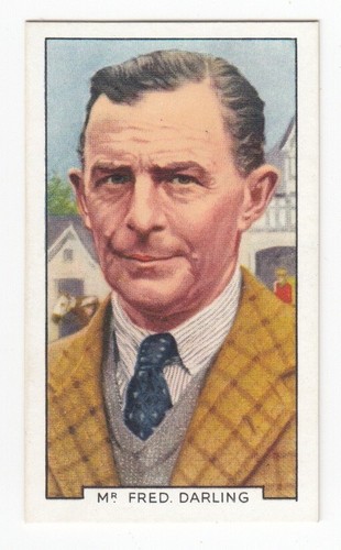 Vintage 1936 Horse Racing Card of Trainer FRED DARLING | eBay