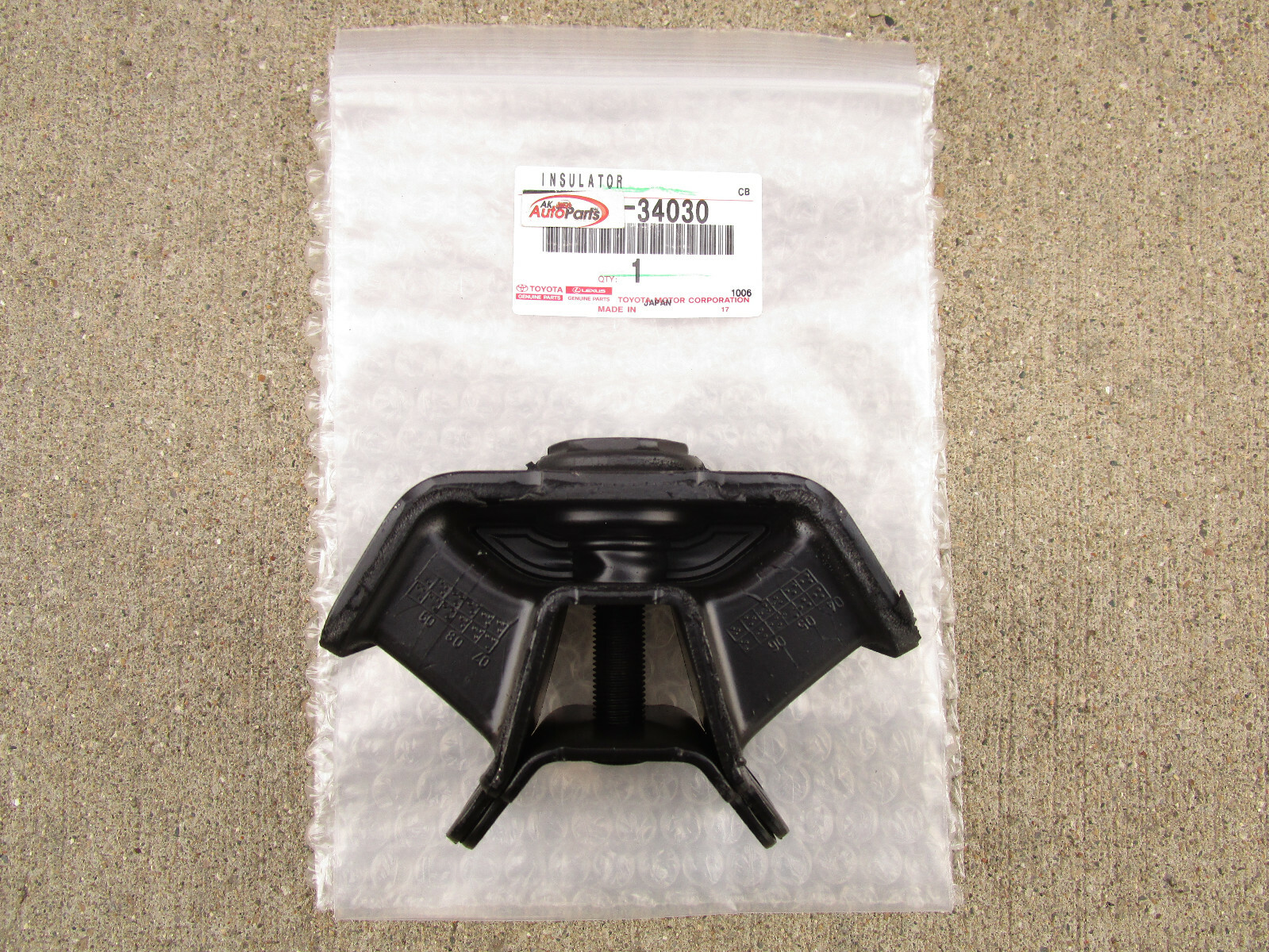 12371-28250 Toyota Insulator, engine mounting, rear 1237128250, New ...