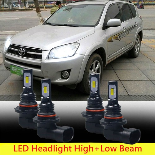 Front LED Headlights Hi & Lo Lights Bulbs For Toyota RAV4 1998-2012 Set ...