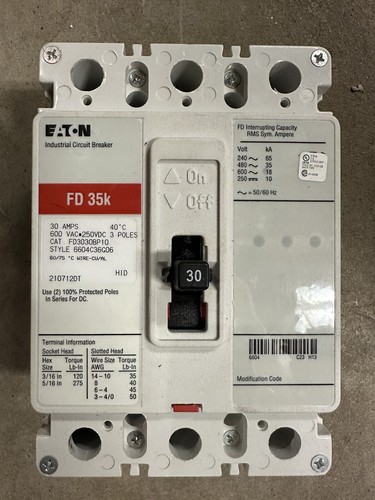Eaton FD3030 Circuit Breaker FREE SHIPPING | eBay