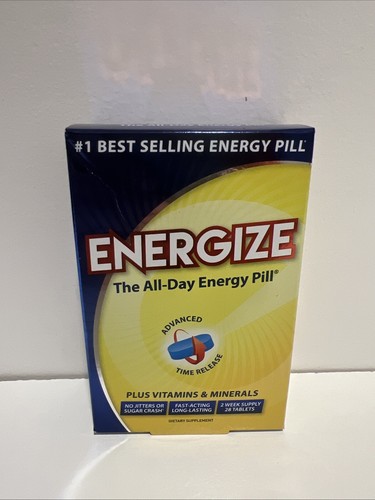 ENERGIZE Energy Pill Time Release 28 count Tablets ex 5/2026 | eBay