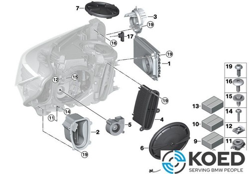 BMW Satz halter scheinwerfer 63117379929 | eBay