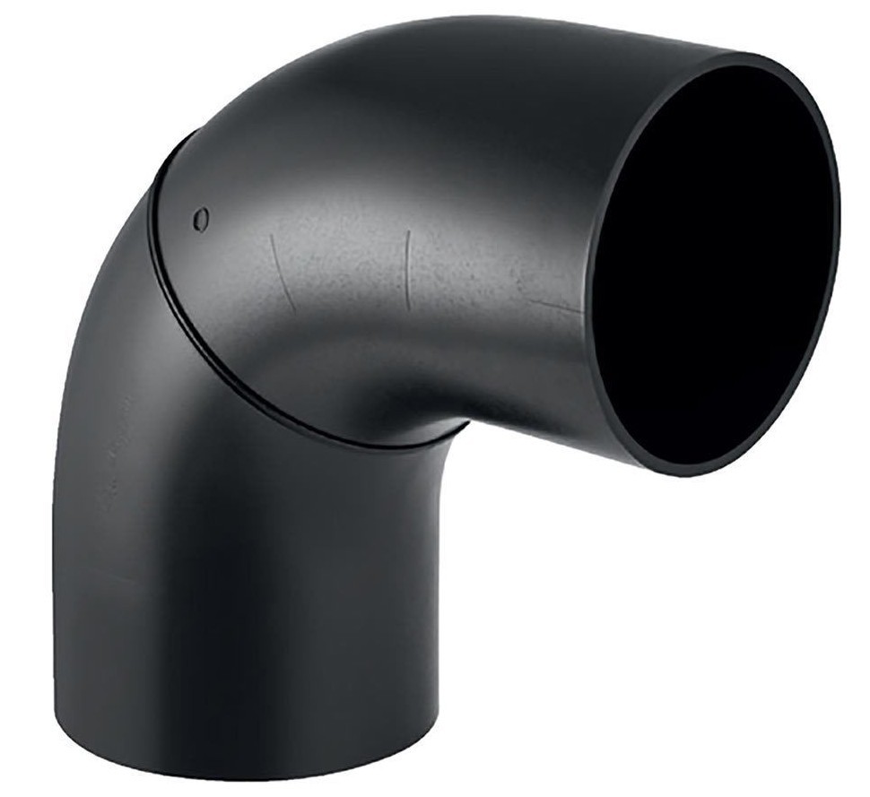 Geberit INSPECTION OPENING ACCESS PIPE 90-Degree Black- 110mm, 125mm Or ...
