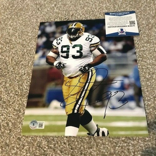 GILBERT BROWN Signed Autograph 8x10 Photo GREEN BAY PACKERS BAS BECKETT ...