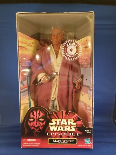 Star Wars Episode 1 TPM Mace Windu Unopened Box VTG | eBay
