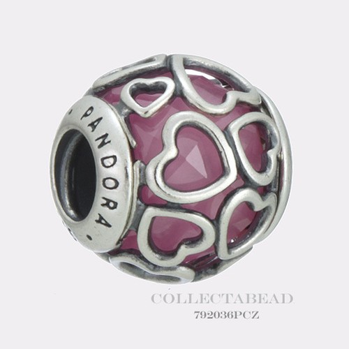 Authentic Pandora Silver Encased in Love Pink CZ Bead 792036PCZ | eBay
