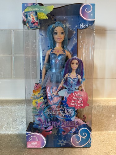 RARE Barbie Fairytopia Mermaidia Nori Doll W/ Blue & Purple Color ...