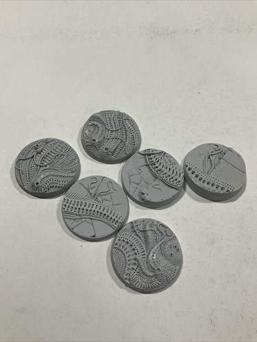 Secret Weapon Mini Iron 50mm Lip Beveled Lot Of 6 Bases Role Playing ...