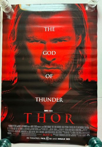 THOR Original 2011 Authentic 24x36 Movie 2 Sided Poster God of Thunder ...