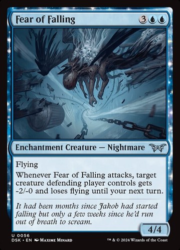 MTG DSK: Fear of Falling (Enchantment Creature Nightmare) Regular ...