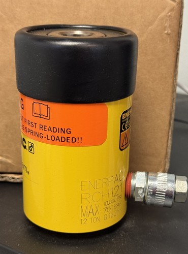 Enerpac RCH 121 Hydraulic Holl-O-Ram Cylinder 12 Ton Capacity 1" Stroke ...