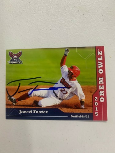 Jared Foster 2015 Signed Orem Owlz Team Card | eBay