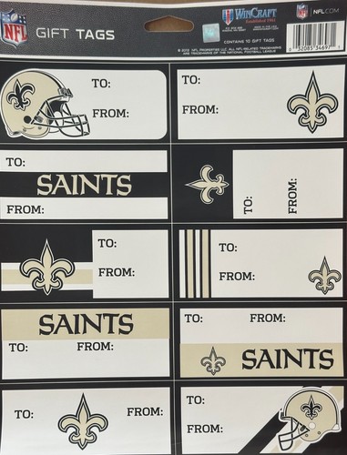 New Orleans Saints NFL Wincraft Gift Tags | eBay