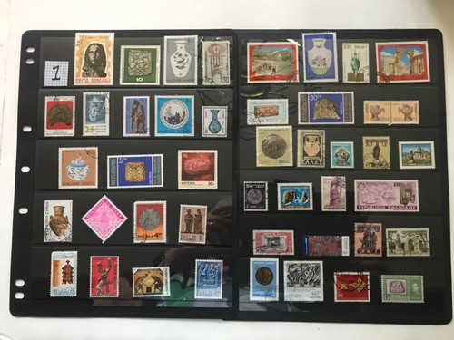 ANCIENT - ARTIFACS & ART ON STAMPS TOPIC Stamp Collection FREE SHIPPING ...