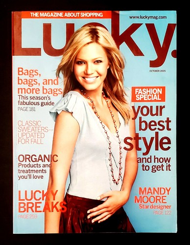 MANDY MOORE No-Label LUCKY Magazine October 2005 NEAR MINT - VERY HOT ...