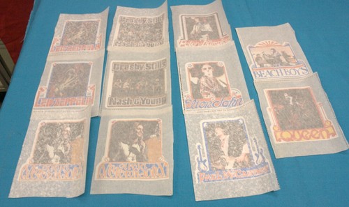 COLLECTION OF ROCK AND ROLL T SHIRT IRON ON TRANSFERS LED ZEPPELIN ...