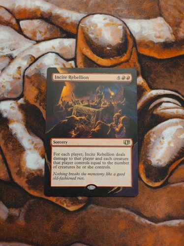 Magic the Gathering Incite Rebellion Hand Painted Unique Custom MTG ...