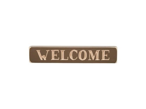 Sign-Engraved-Welcome-Brown (1 3/4 x 9) | eBay