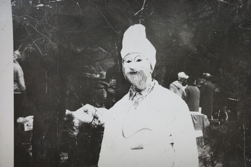 Full-Length Masked Man in Doctor Costume – Creepy Horror-Themed ...