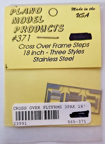 HO Scale Plano Model Products 371 Cross Over Frame Steps 18 inch Three ...