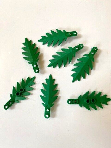 LEGO Parts: Palm Tree Leaf / Leaves, Smaller 8x3 Green, Part# 6148 ...
