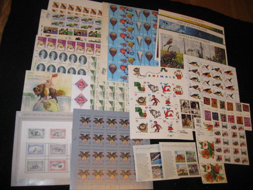Various mint sheets/booklet panes US Postage stamps FV $480 Free ...