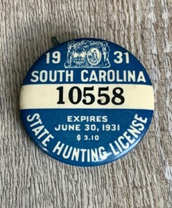 South Carolina Vintage Hunting Licenses for sale | eBay