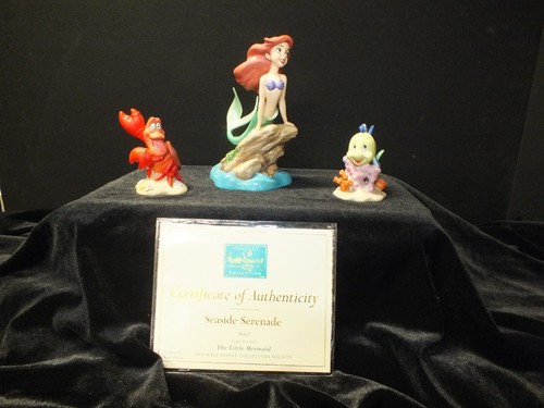 Disney WDCC Little Mermaid Plus Flounder and Sebastien Ceramic ...