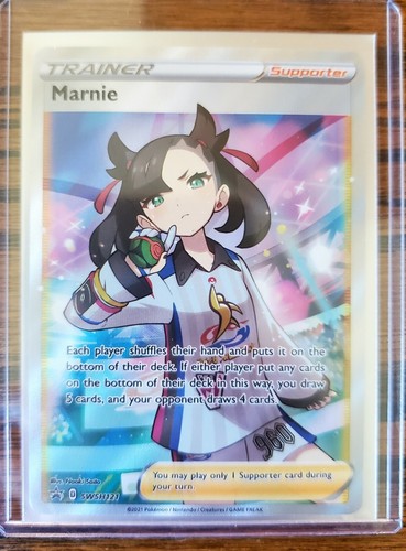 Pokemon Marnie Full Art Card Premium Tournament Collection SWSH121 | eBay