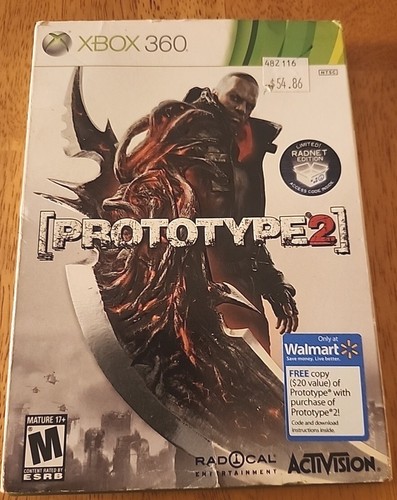 Prototype 2 - Xbox 360 (2012 Limited Radner Edition) - CIB with Sleeve Cover | eBay