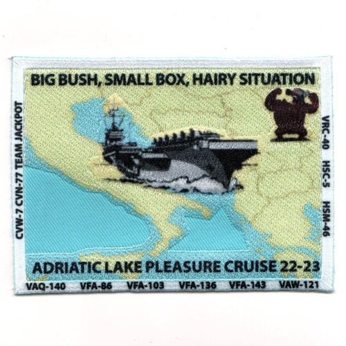 4" NAVY VAQ-140 BIG HAIRY BOX CRUISE EMBROIDERED JACKET PATCH | eBay