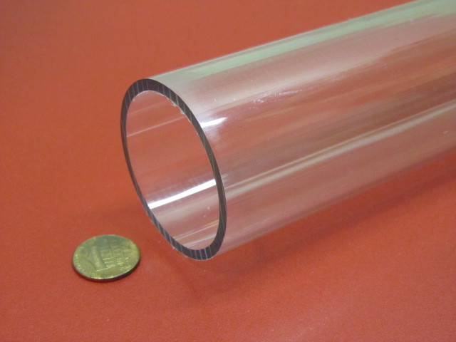 Polycarbonate Round Clear Tube / Tubing 1.25" x 1.125" (1 1/4" x 1 1/8 ...