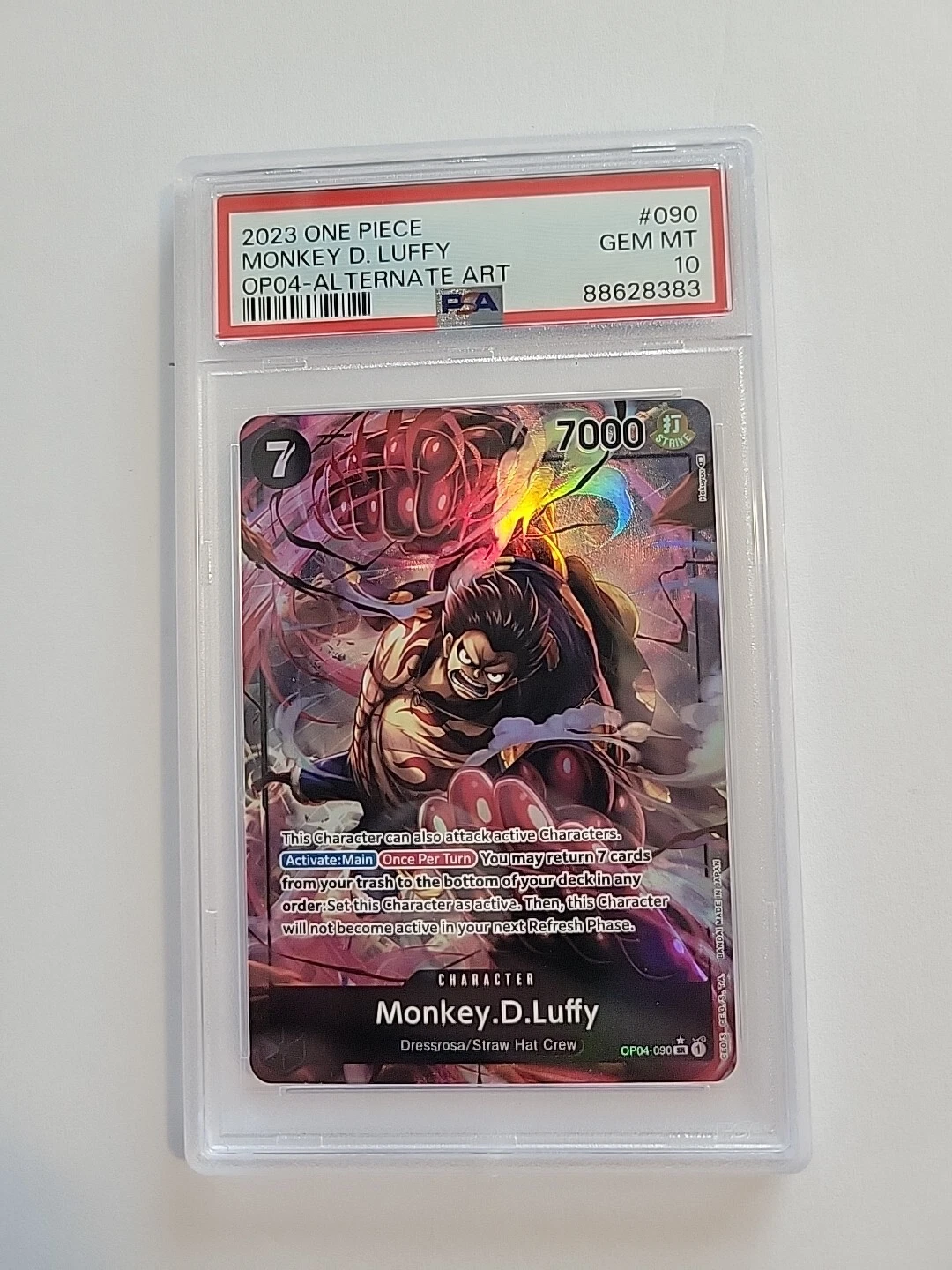 Monkey.D.Luffy 2023 Kingdoms of Intrigue #OP04-090 Super Rare ...