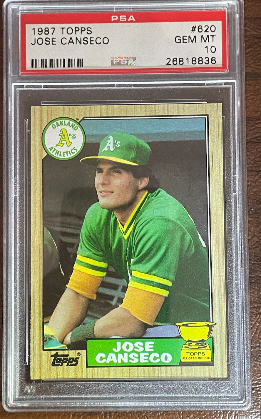 Jose Canseco 1987 Topps #620 Base Price Guide - Sports Card Investor