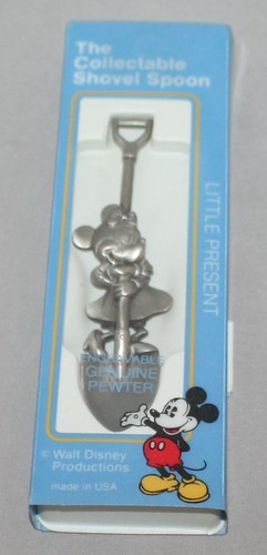 NICE DISNEY MINNIE MOUSE PEWTER SHOVEL SPOON WALT DISNEY PRODUCTIONS ...