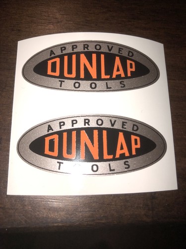 Dunlap Tools decals 2 1/8” long Sears Vintage Tool box Set 2 | eBay