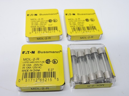 (Lot of 20) Eaton Bussmann MDL-2-R Fuses, Cartridge, MDL Series | eBay