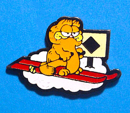 GARFIELD THE CAT - SKIING - BLACK DIAMOND SKI SLOPE - VINTAGE © 1978 ...
