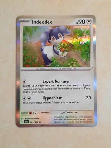Indeedee - 153/198 Scarlet & Violet (Holo Rare) Pokémon Card. | eBay