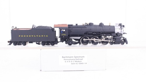 HO Bachmann Spectrum K4 4-6-2 Pacific Loco & Tender PRR #1361 | eBay