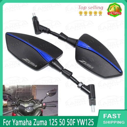 LOGO ZUMA Universal Accessories Rearview Mirror For Yamaha Zuma 125 50 ...