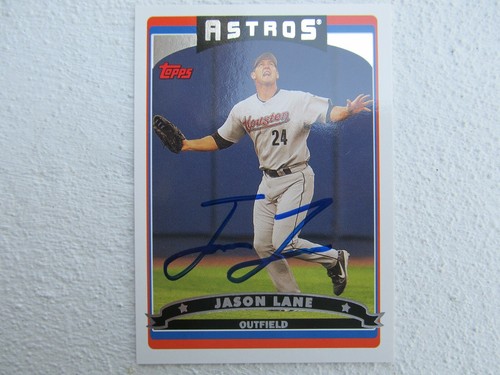 Astros Jason Lane Signed Autographed 2006 Topps Mint | eBay