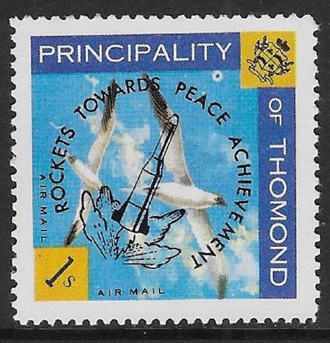 Ireland 1961 Fantasy stamp: PRINCIPALITY OF THOMOND, Rockets for Peace ...