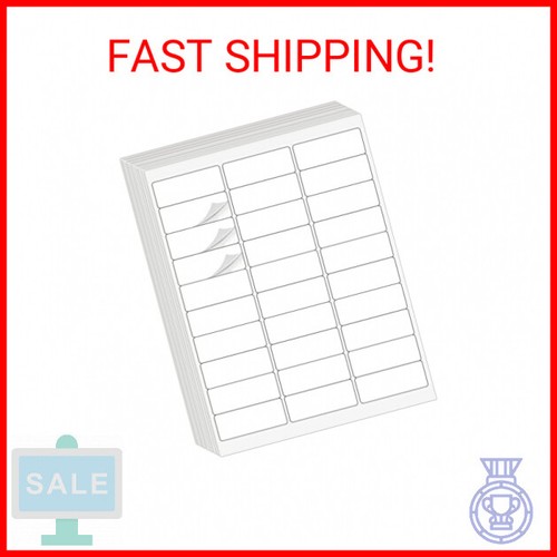 1" x 2-5/8" Address Labels 900 Labels Sticker Paper for Laser/Ink Jet ...