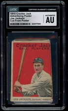 Joe Jackson Baseball Trading Card Checklist