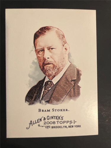 2008 Topps Allen & Ginter #166 Bram Stoker Novelist Author Writer | eBay